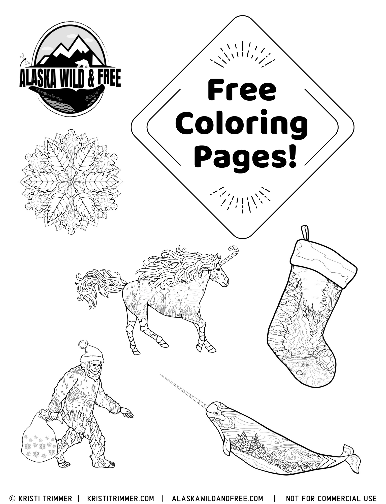 printable coloring pages on alaska