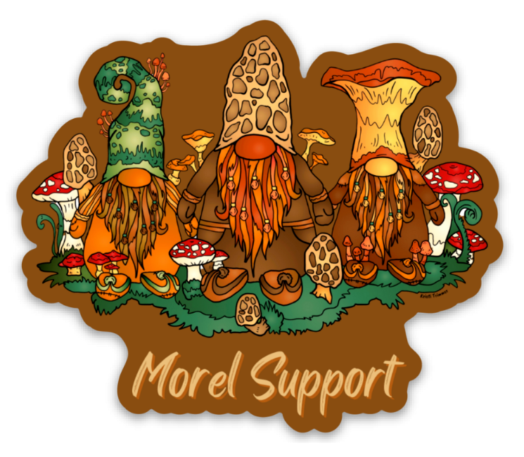 Gnome - Mushroom Gnomes + Morel Support – Alaska Wild & Free