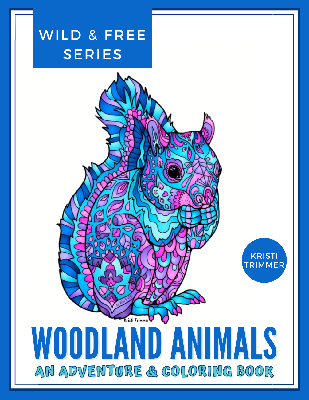 woodland animal coloring book